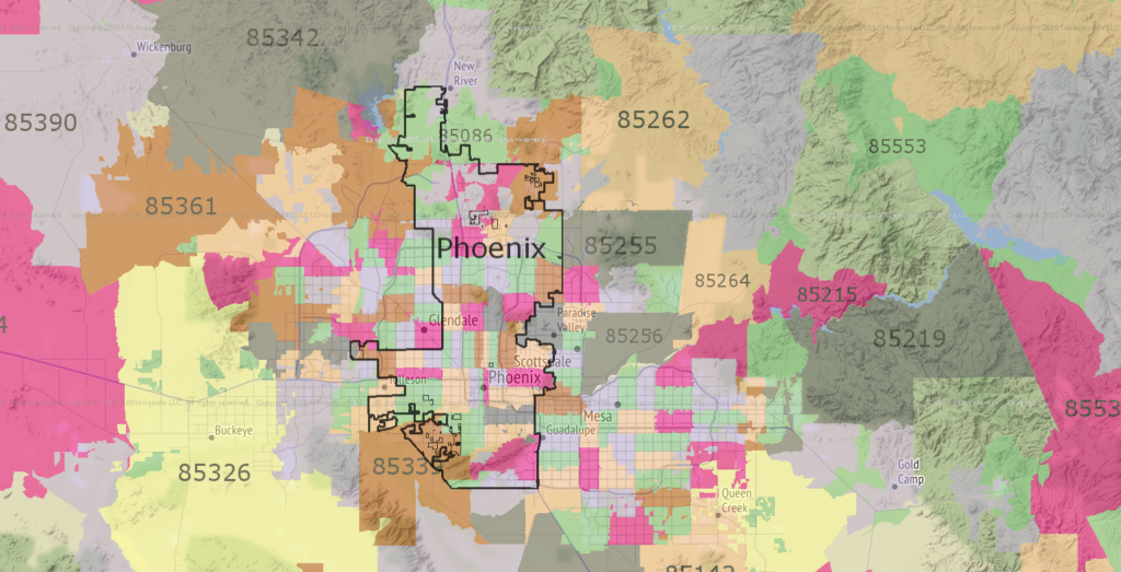 Zip Code Maps - Business Chronos
